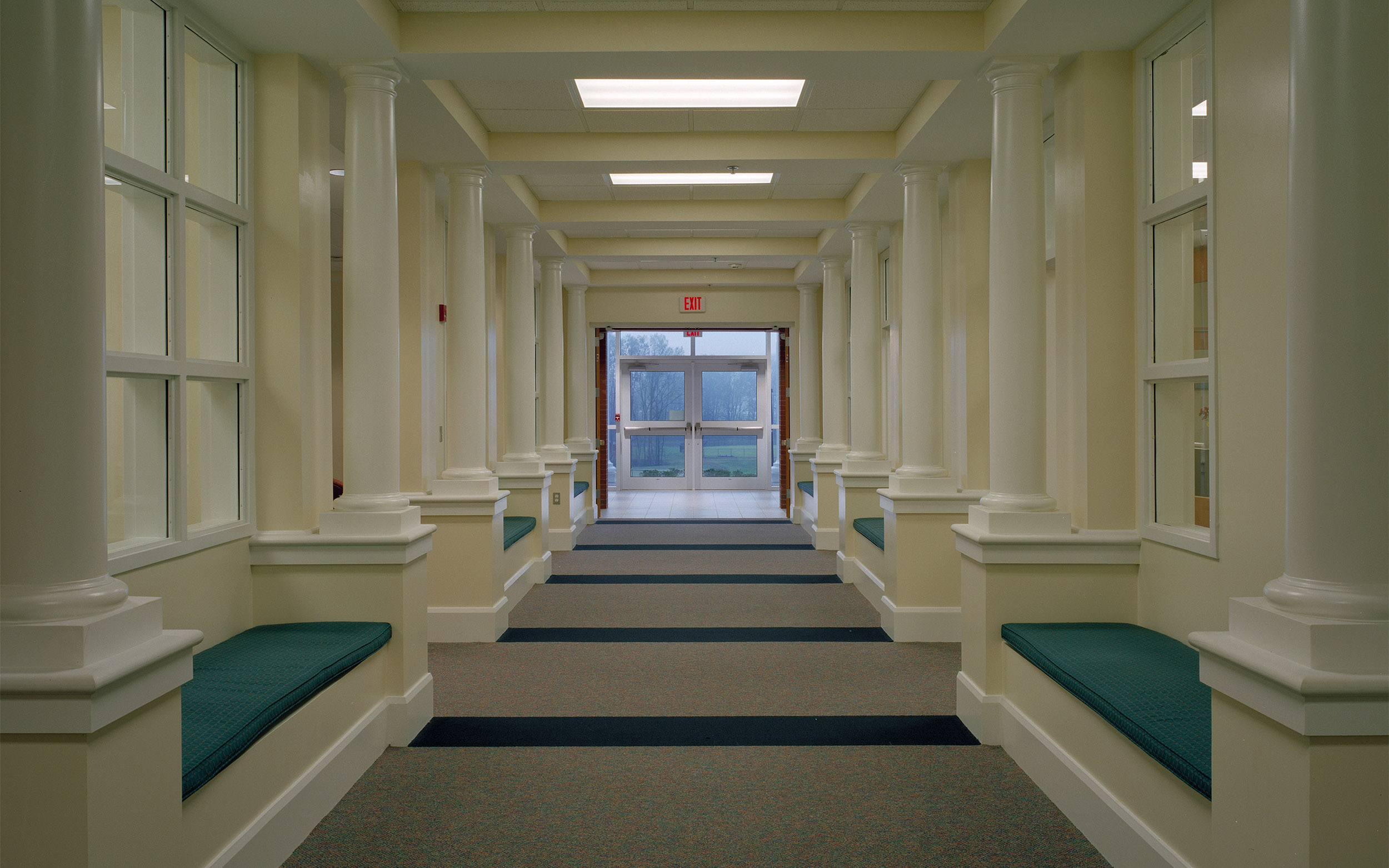 Cannon School_Hallway Columns 04_gallery – WGM Design